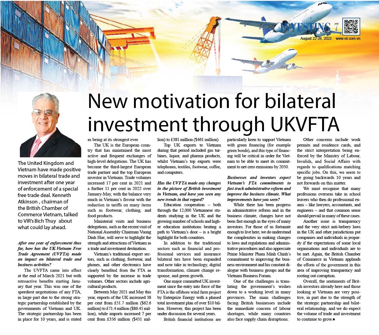 New motivation for bilateral investment through UKVFTA | Grant Thornton